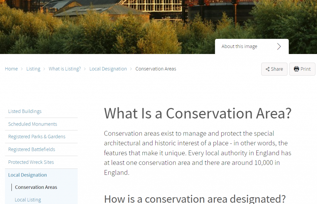 Conservation Area – Connect With Your Heritage